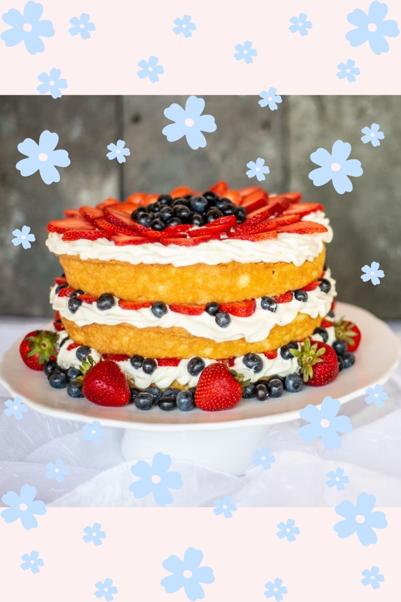 Summer Fruit Layer Cake