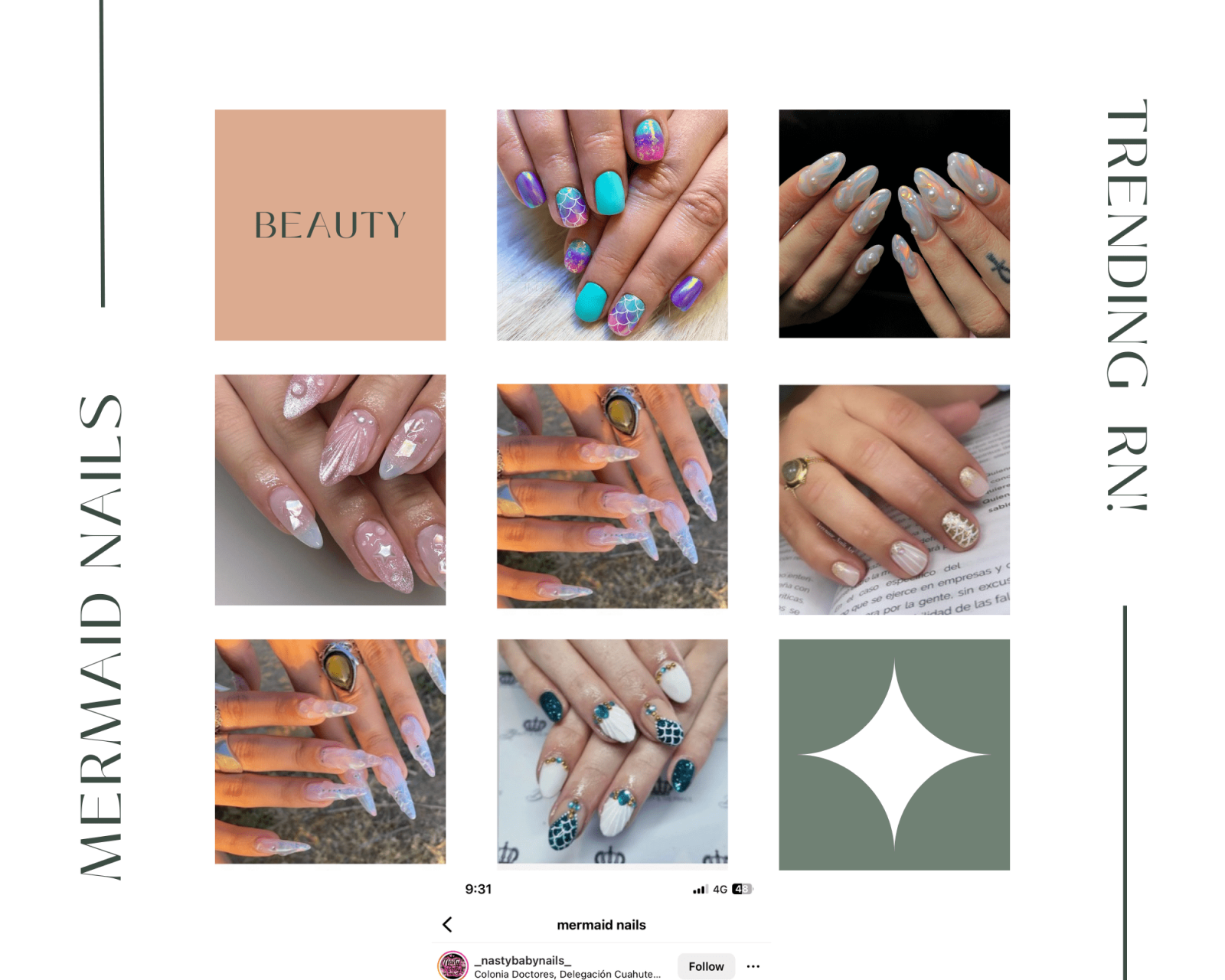 Mermaid Nail Designs That Are Trending RN